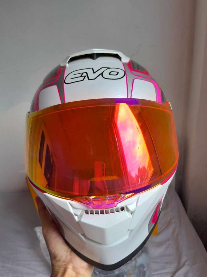 EVO Riot Pink Helmet, Motorbikes, Motorbike Parts & Accessories ...