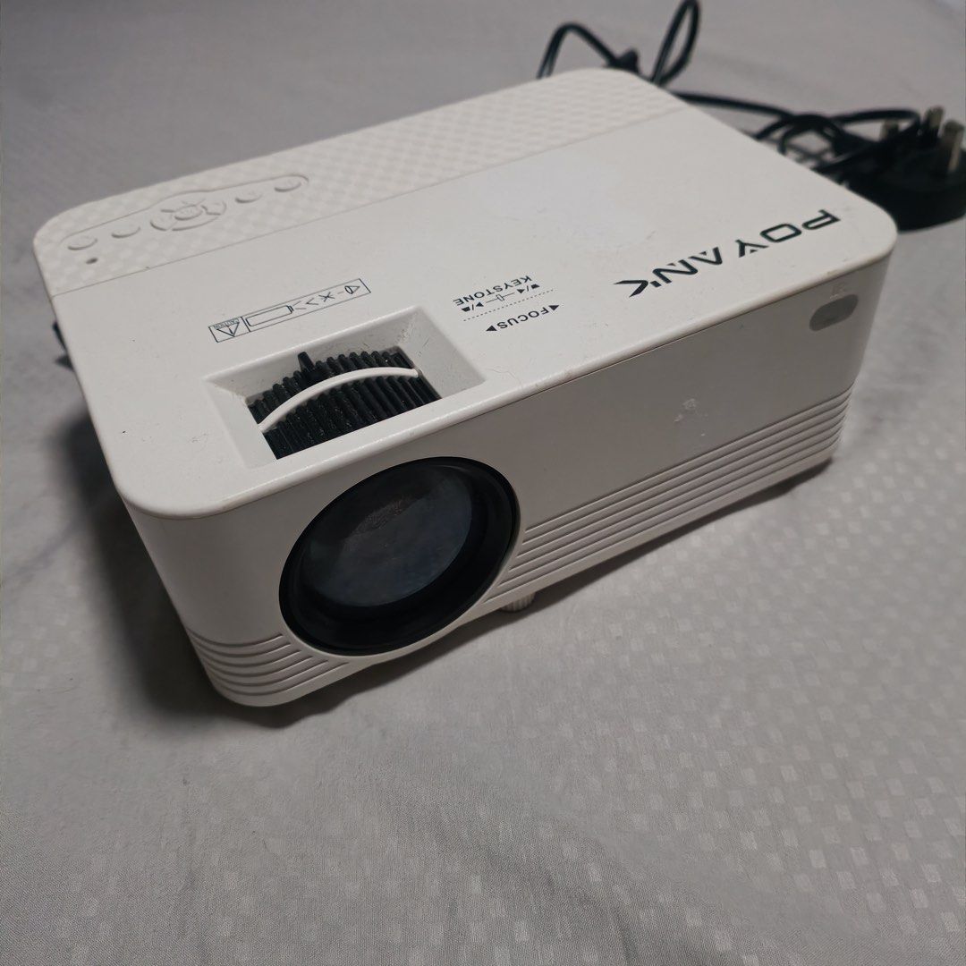 FHD White Wifi projector (Poyank), TV & Home Appliances, TV ...