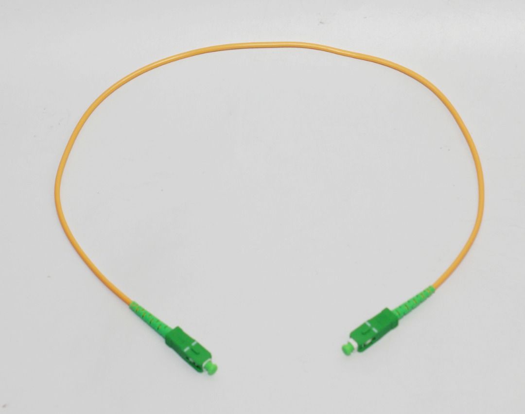 FIBER OPTIC PATCH CORD CABLE SC/APC to SC/APC (GREEN to GREEN) SINGLE ...