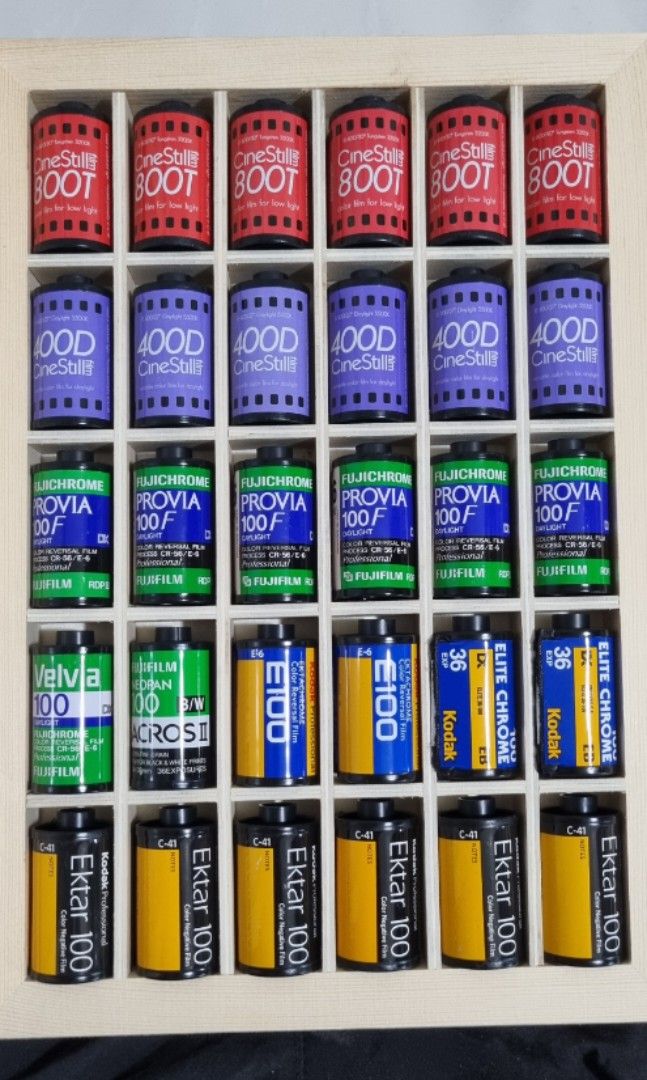 Film Canister Collection Frame, Hobbies & Toys, Memorabilia ...