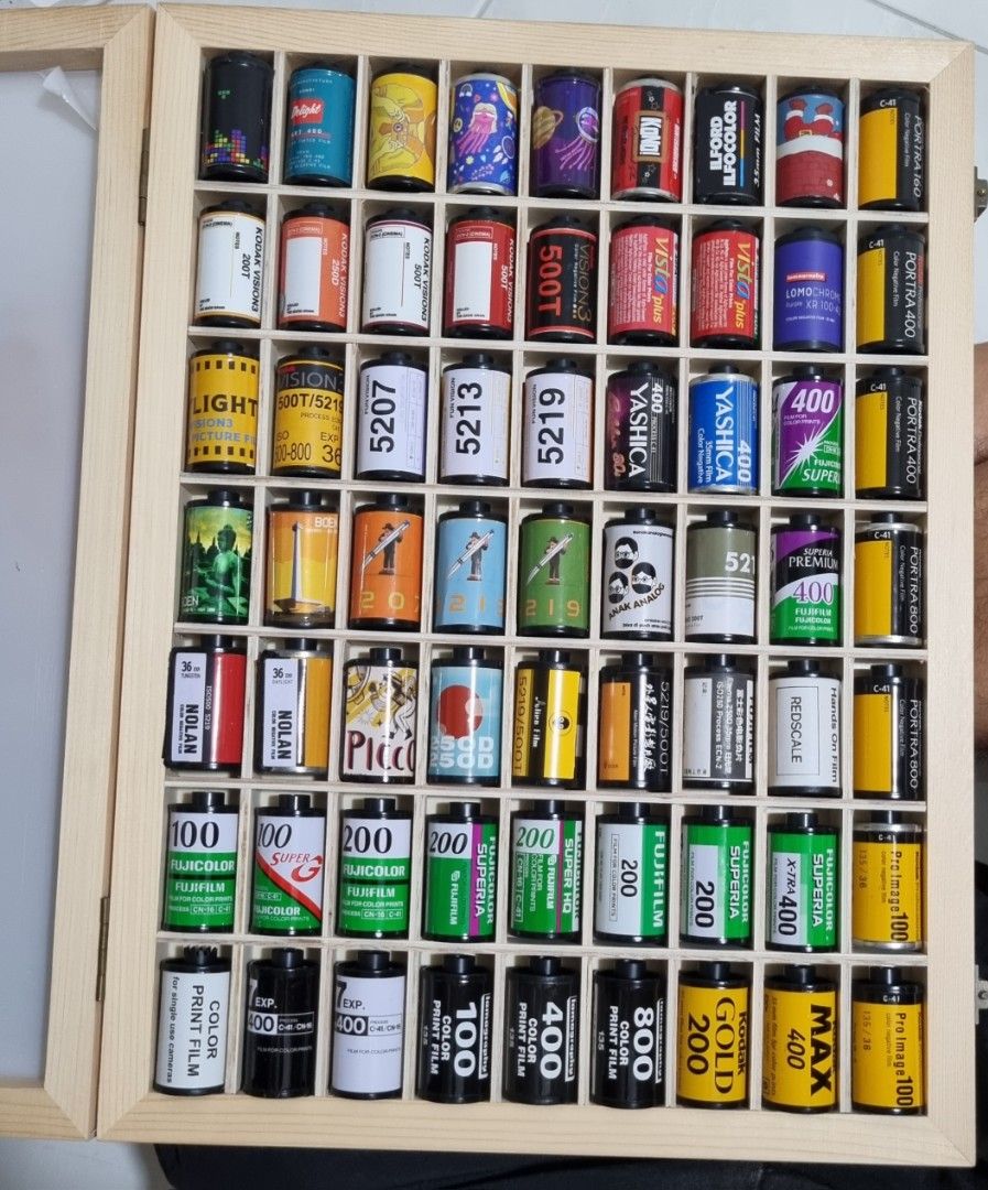 Film Canister Collection Frame, Hobbies & Toys, Memorabilia ...