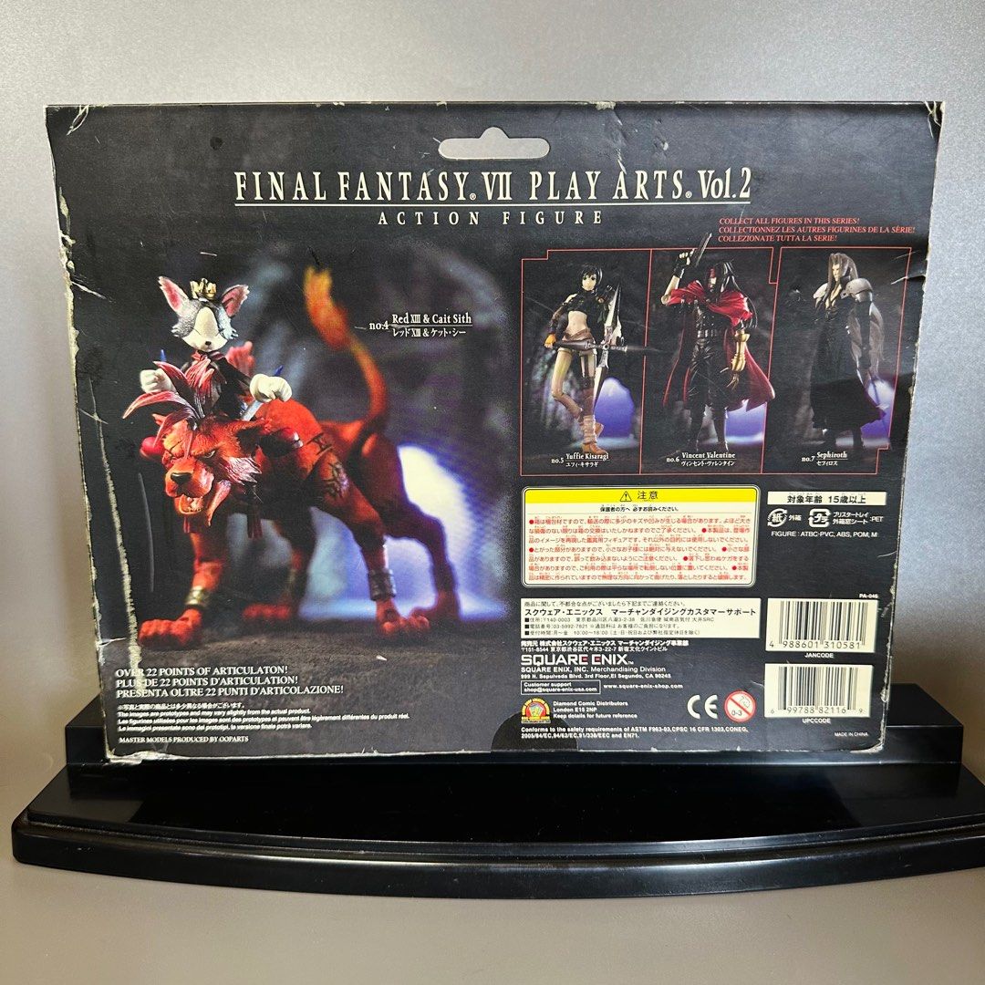 Final Fantasy VII Play Arts Vol. 2 - Red XIII and Cait Sith Figure ...