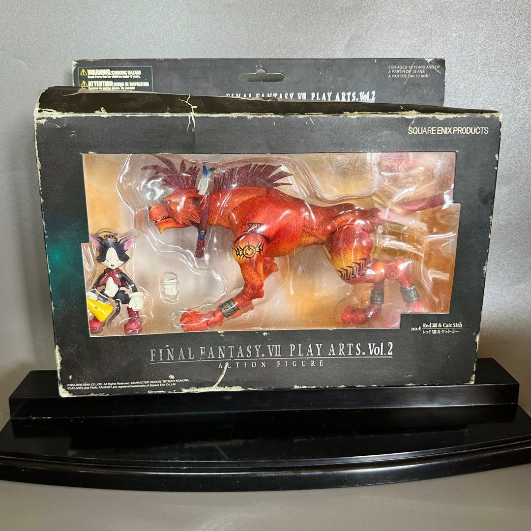 Final Fantasy VII Play Arts Vol. 2 - Red XIII and Cait Sith Figure ...