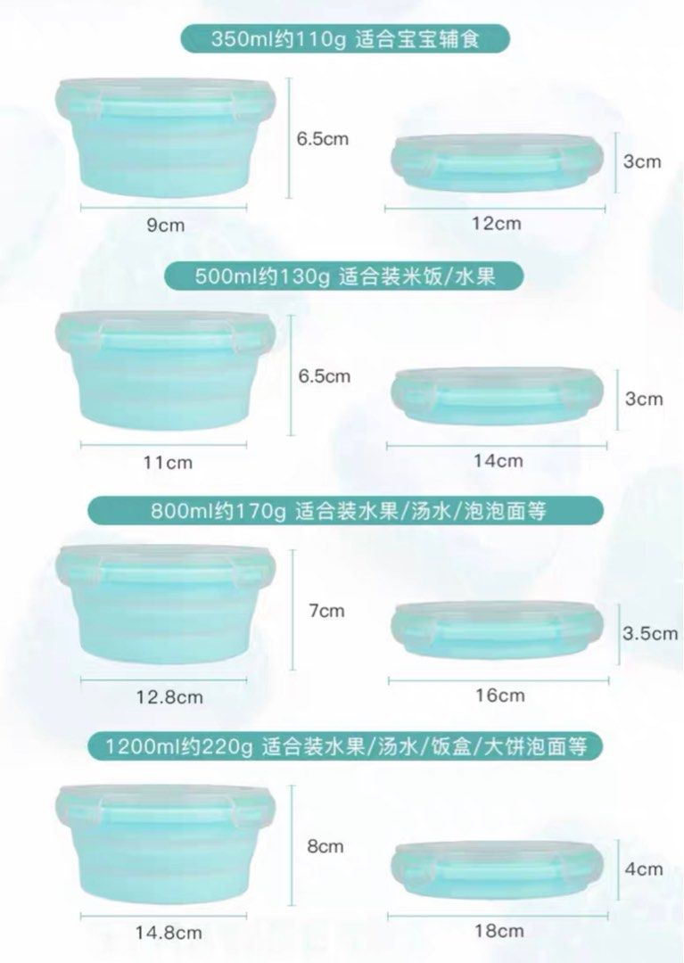 foldable tupperware, Everything Else on Carousell