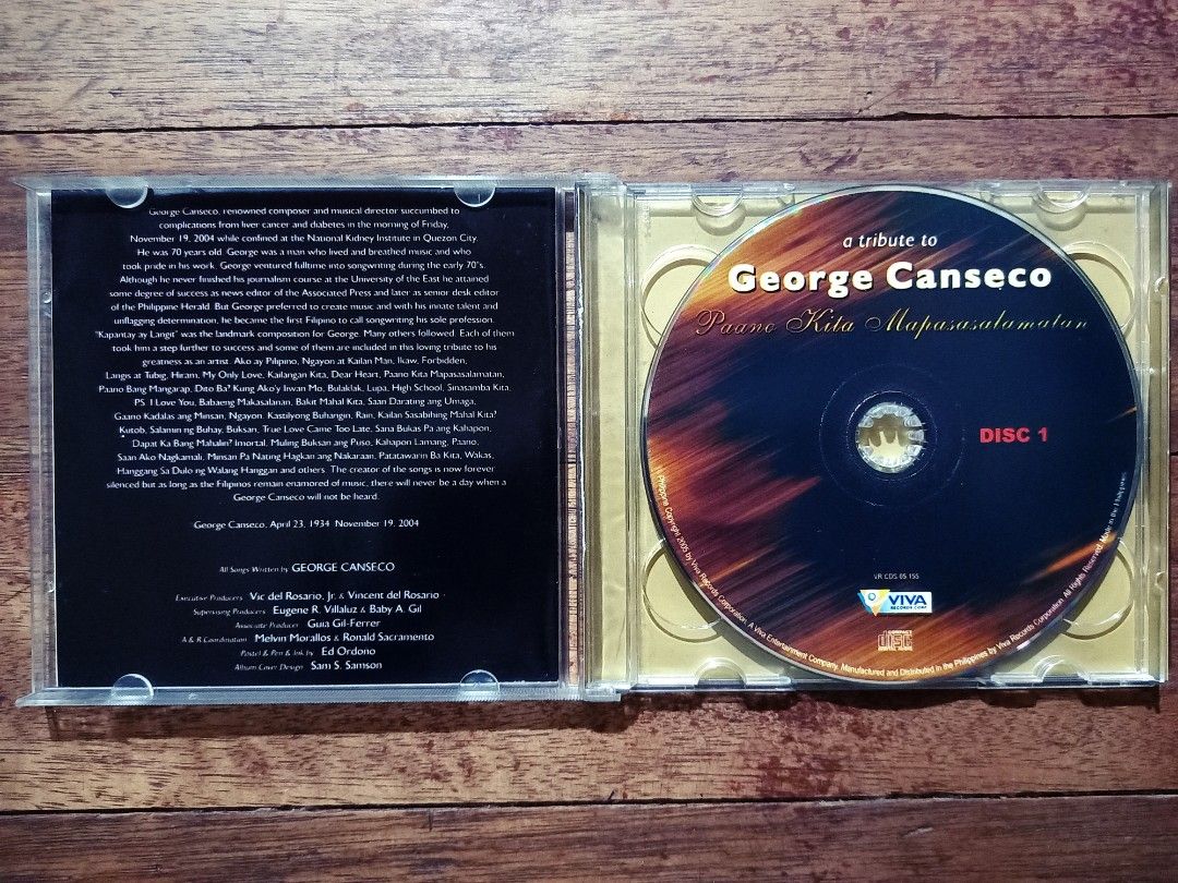 For Sale A Tribute To George Canseco - Paano Kita Mapasasalamatan (2CD ...