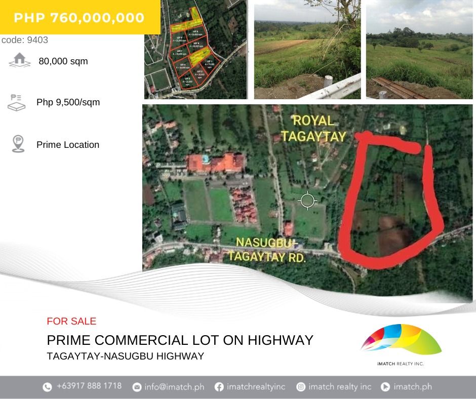 For Sale: Prime Commercial-Residential Lot along Tagaytay-Nasugbu Highway on Carousell