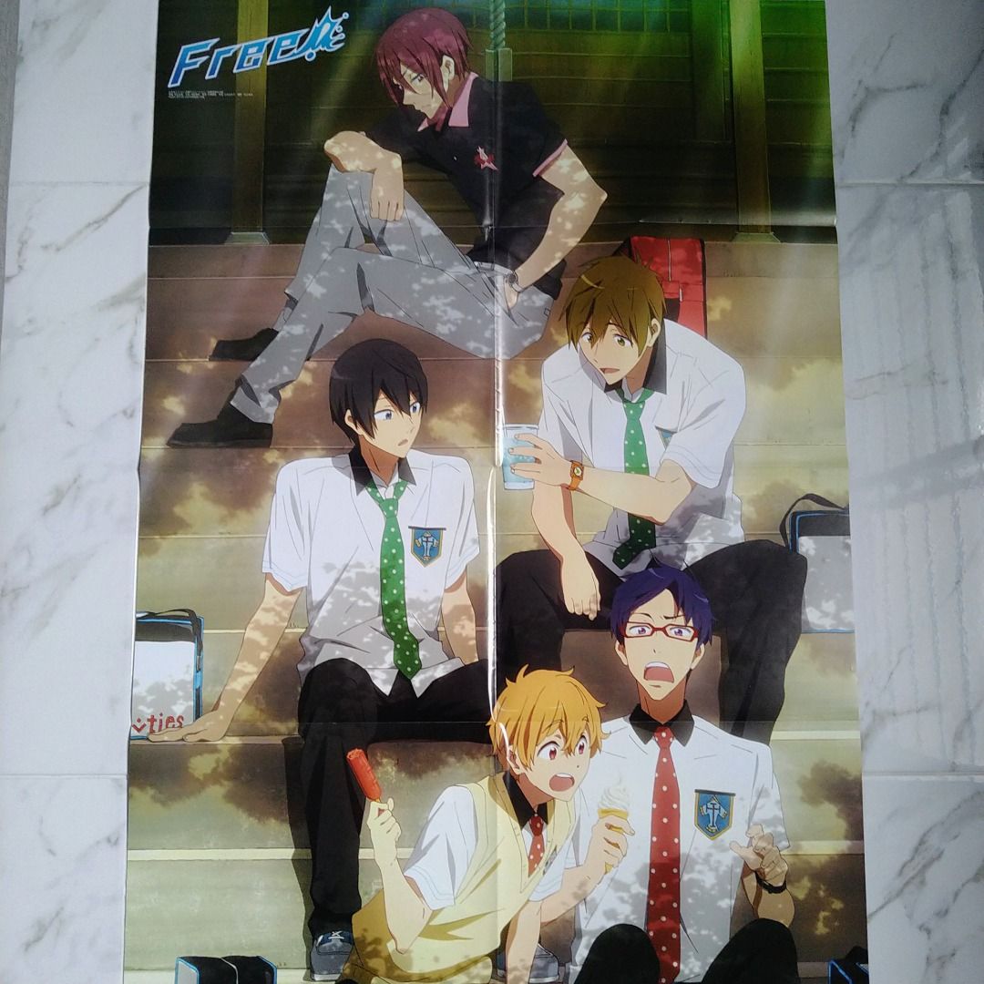 Free! Haru, Makoto, Rei, Nagisa & Rin (Samezuka) Iwatobi Shrine ...