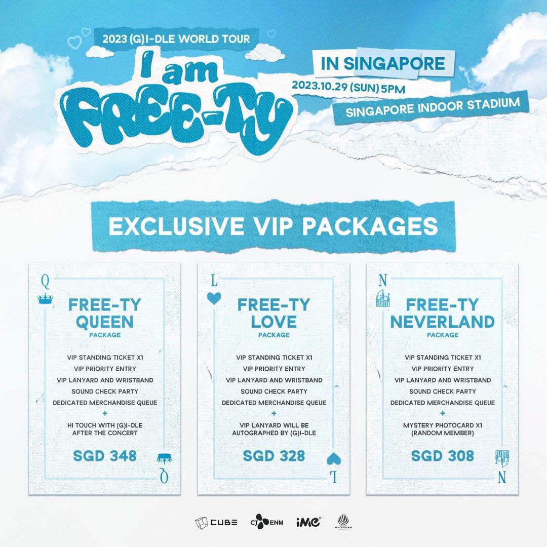 G-IDLE VIP QUEEN PACKAGE CONCERT TICKETS, Tickets & Vouchers, Event ...
