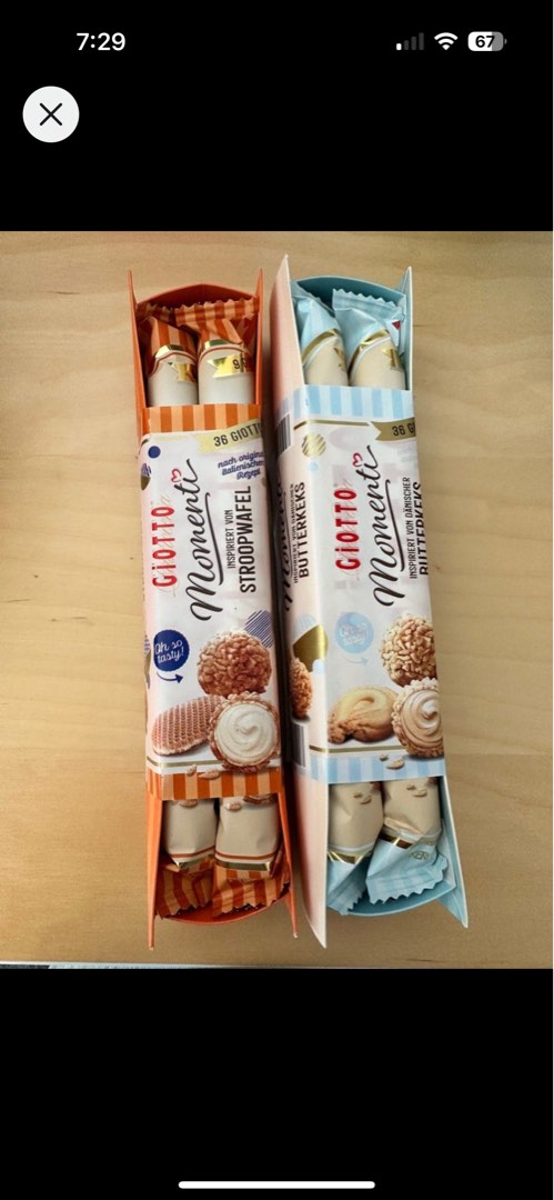 Giotto - limited edition Butter cookie & Stroppwafel. Chocolate, Food ...