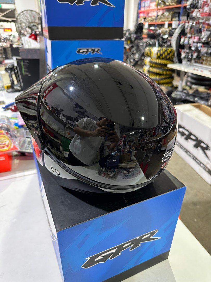 GPR HELMET PSB APPROVED GRAY/BLACK/WHITE/RED/GLOSS, Motorcycles ...