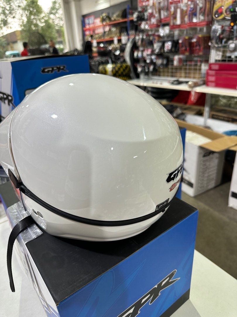 GPR HELMET PSB APPROVED GRAY/BLACK/WHITE/RED/GLOSS, Motorcycles ...