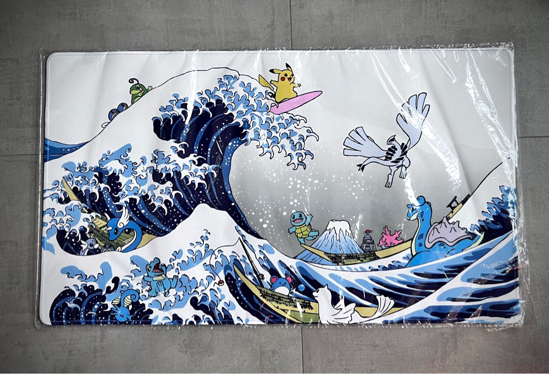 Great Wave Pokemon Custom Play Mat 2nm thickness 60cm by 35cm with ...