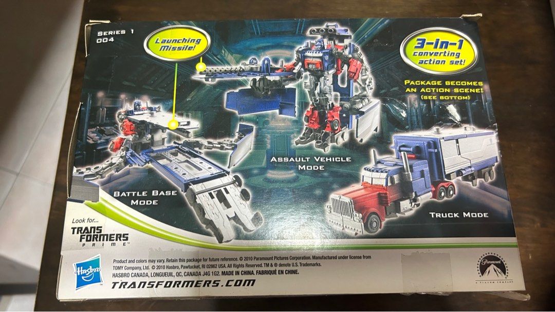 Hasbro Transformers Dark of The Moon Cyberverse 3 in 1 Optimus Prime ...