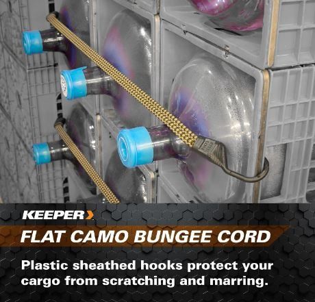 HIGHLAND Fat Strap Bungee Cord Hook stretches up to 25 inches Extra ...