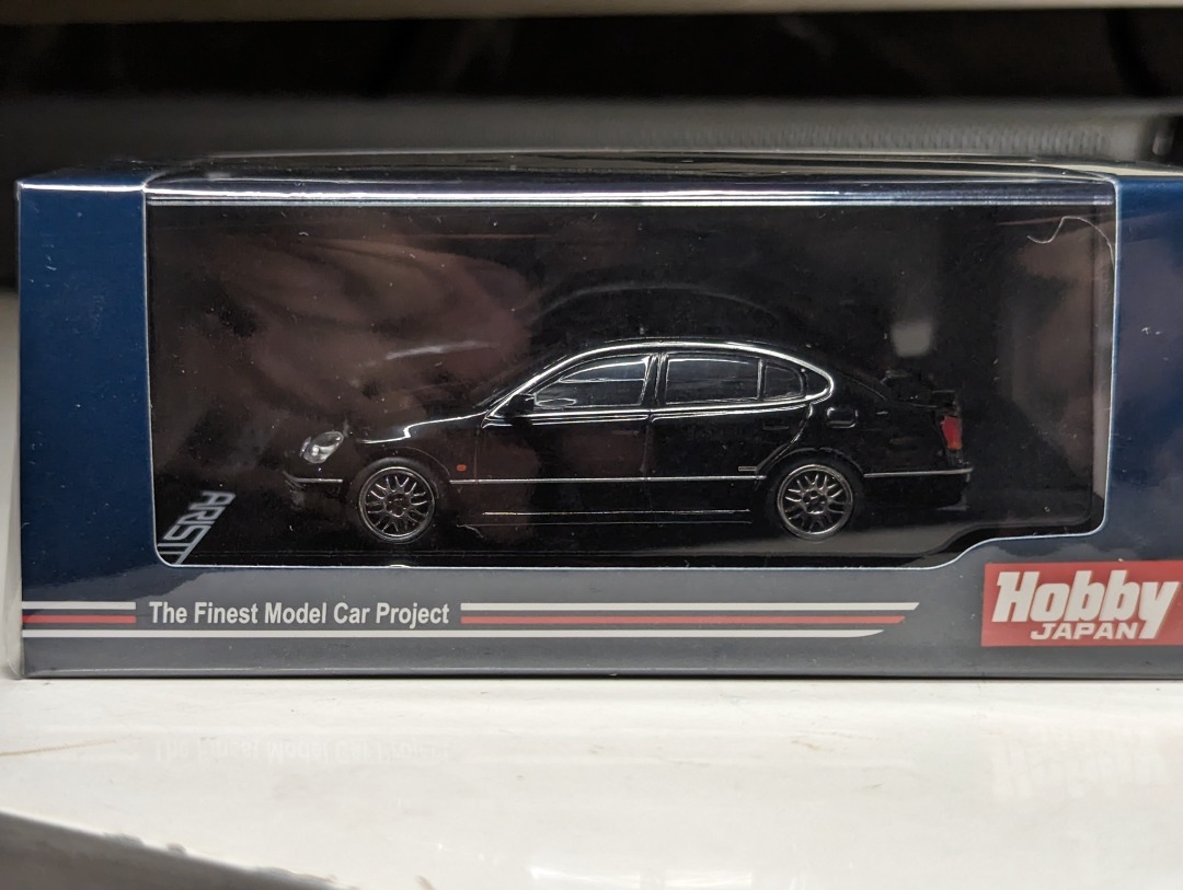 Hobby Japan Toyota Aristo V300 1/64 Vertex Edition Custom Version Black ...