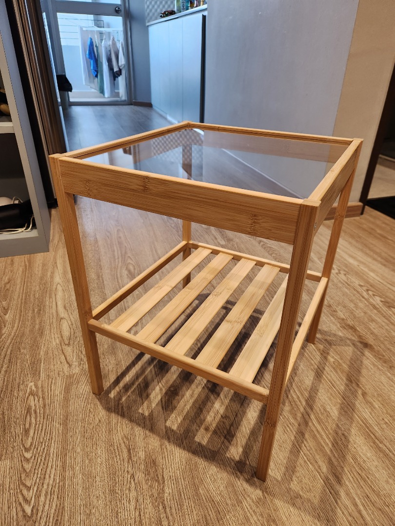 IKEA - NESNA Bamboo Bedside Table, Furniture & Home Living, Furniture ...