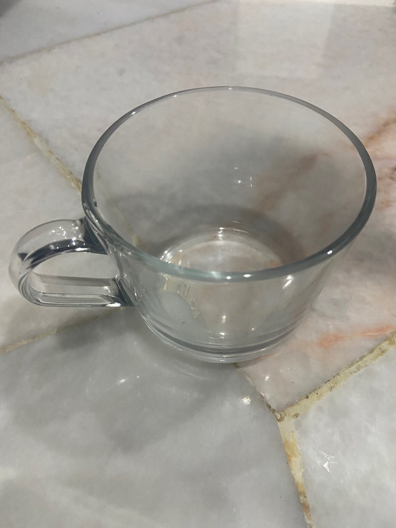 IKEA Clear Glass Mug (24cl), Furniture & Home Living, Kitchenware ...