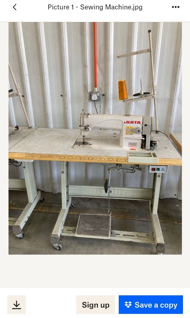 Industrial Juita Sewing Machines, Furniture & Home Living, Home ...