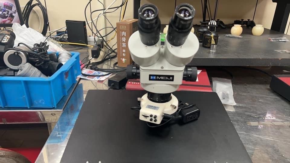 Japanese Meiji Stereo Microscope with lamp, Computers & Tech, Office ...