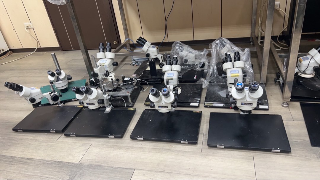 Japanese Meiji Stereo Microscope with lamp, Computers & Tech, Office ...