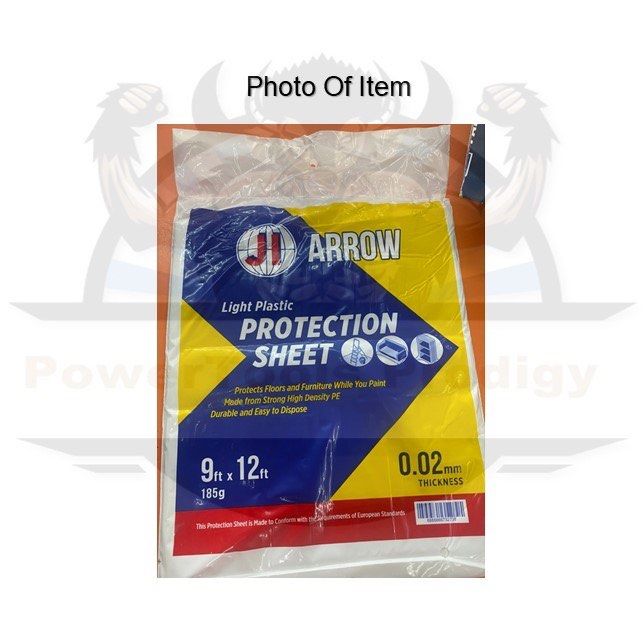 JI DROP SHEET/ PLASTIC PAINTING SHEET/ 9FT X 12 FT, Furniture & Home ...