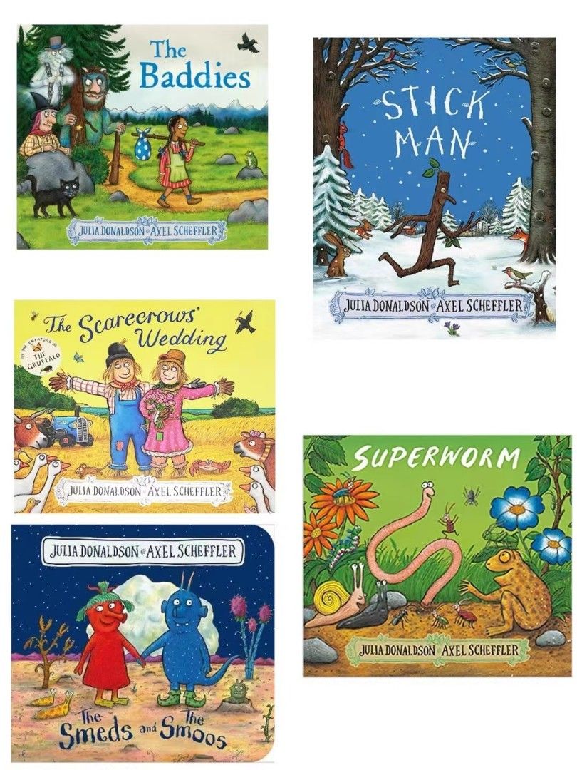 Julia donaldson stick man/superworm/The baddies/Smeds and Smoos series ...