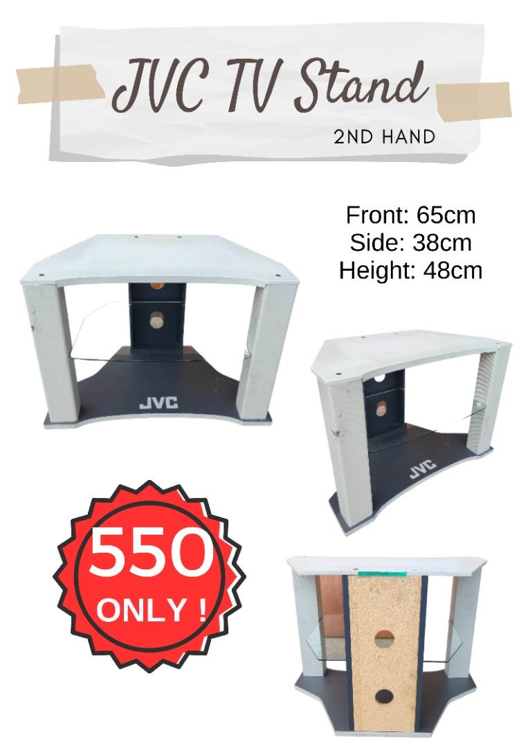 JVC TV Stand, Furniture & Home Living, Furniture, Shelves, Cabinets ...