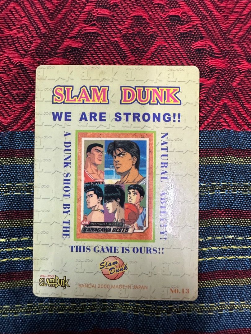KAD SLAMDUNK / SLAMDUNK CARD HARUKO, MITSUI, AKAGI ROKAWA SENDOH MAKI ...