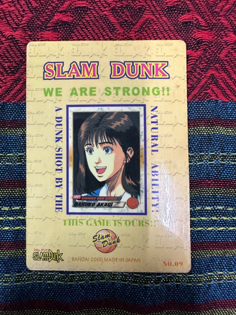 KAD SLAMDUNK / SLAMDUNK CARD HARUKO, MITSUI, AKAGI ROKAWA SENDOH MAKI ...