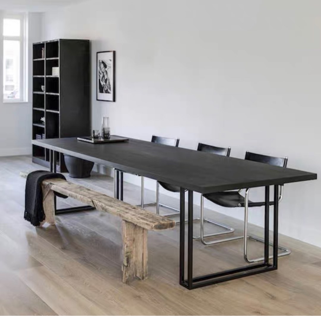 KAIZEN Modern Solid Wood Dining Table / Office Desk, Furniture & Home ...
