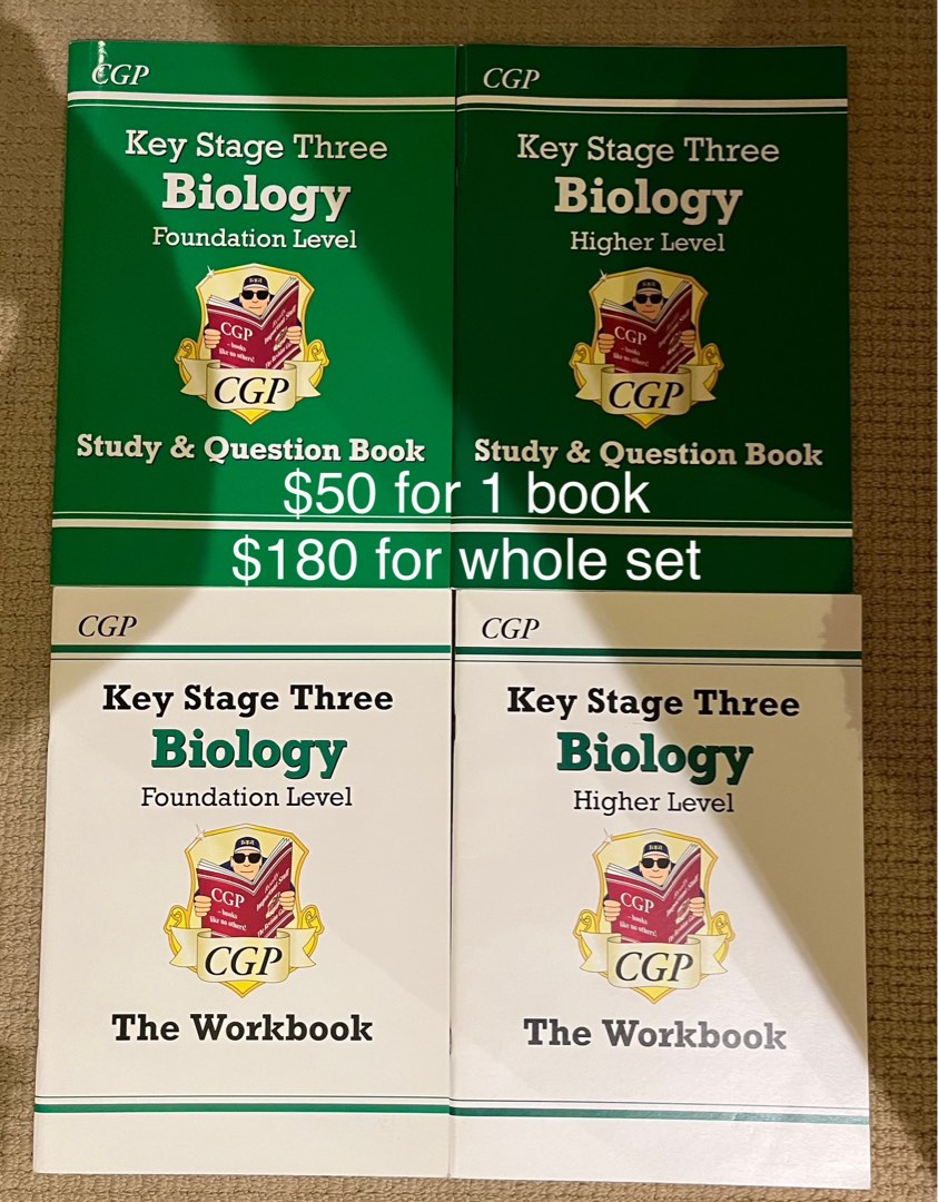 Key Stage 3 Biology study guides and workbooks, 興趣及遊戲, 書本 & 文具, 教科書 ...