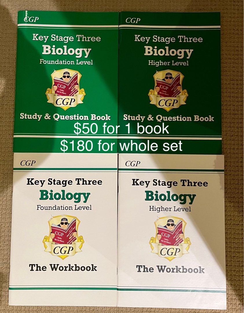 Key Stage 3 Biology study guides and workbooks, 興趣及遊戲, 書本 & 文具, 教科書 ...