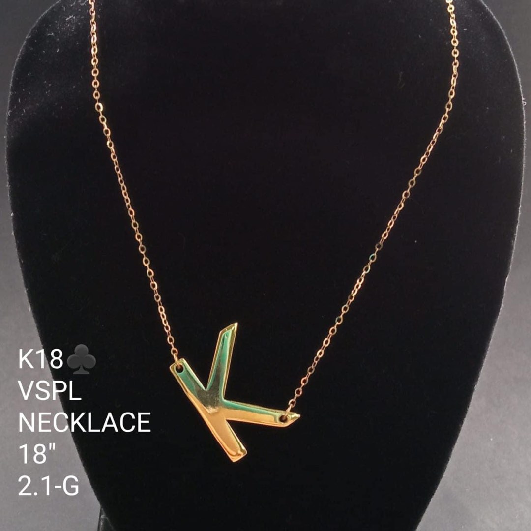 Letter Locket Necklace on Carousell