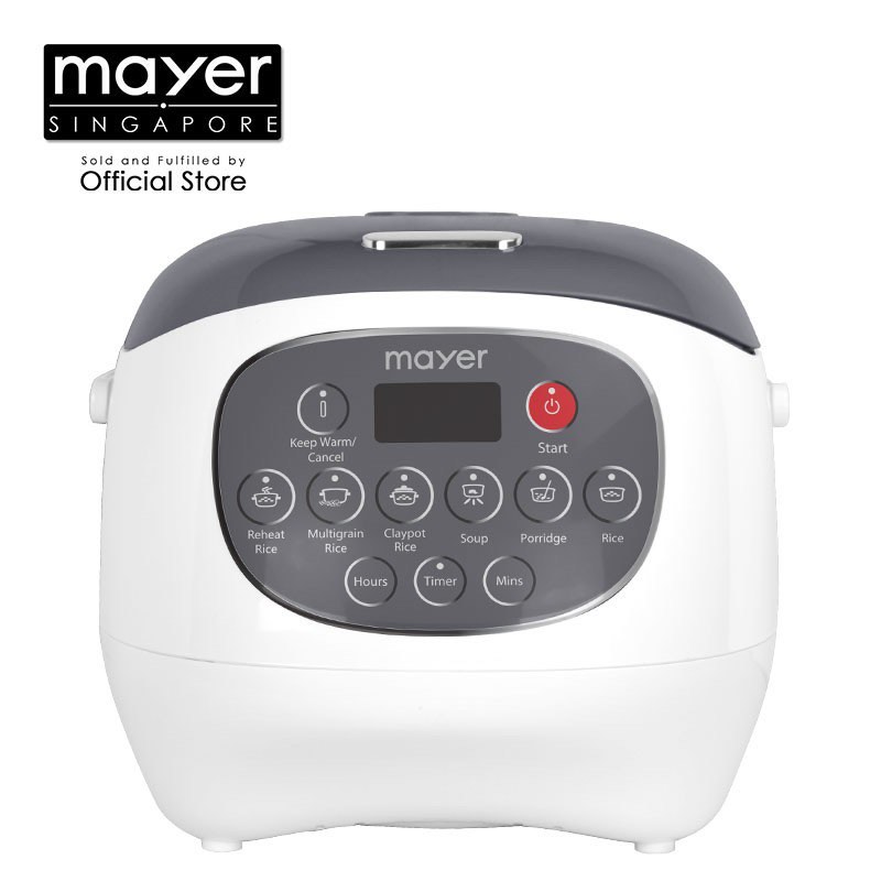 Mayer 1.1L Rice cooker with ceramic pot, TV & Home Appliances, Kitchen ...