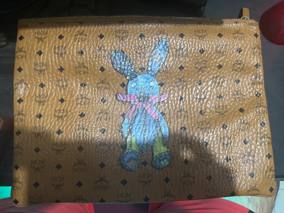 MCM rabbit clutch bag, Women's Fashion, Bags & Wallets, Clutches on ...