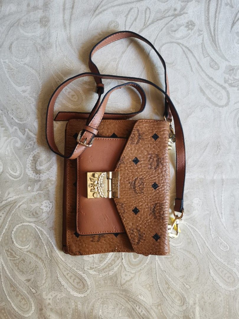 McM Small Tracy Satchel in Visetos on Carousell