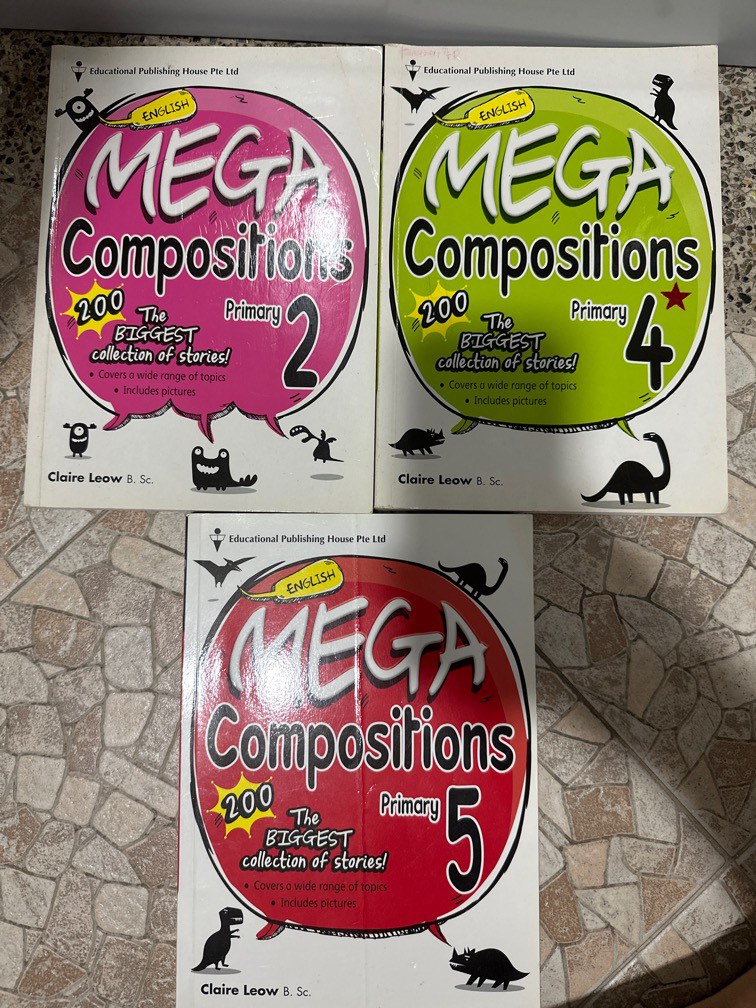 Mega Compositions Books (Primary 2, 4 and 5), Hobbies & Toys, Books ...