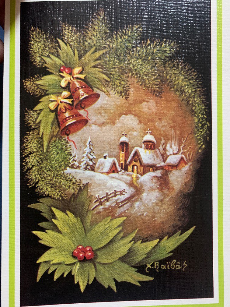 MFPA Chriatmas Card No.110 by Baibas, Hobbies & Toys, Stationary & Craft, Other Stationery ...