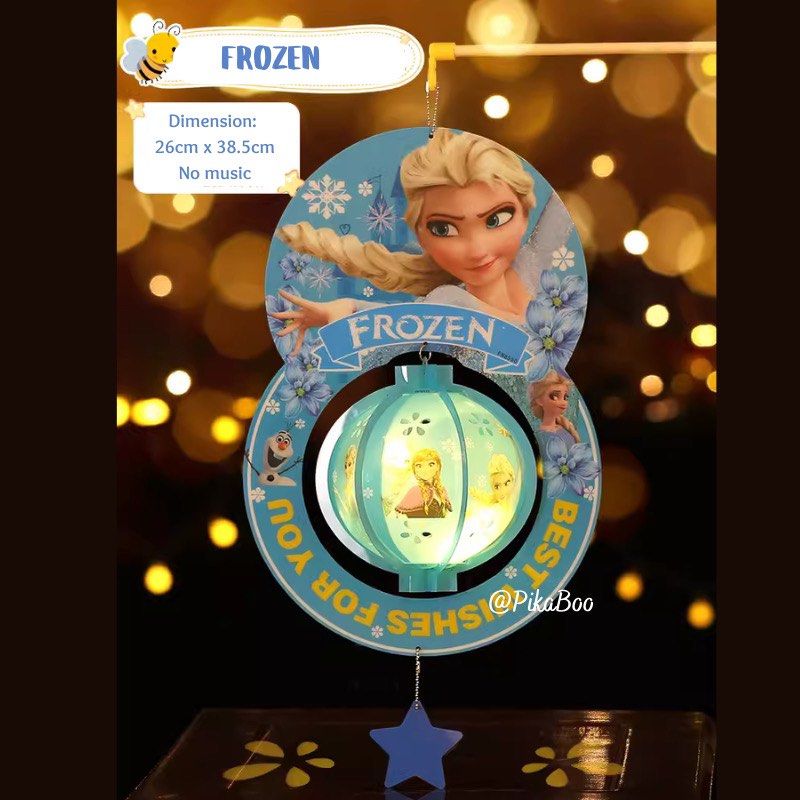 Mid Autumn DIY LED Light Lantern- Frozen Elsa, Hello Kitty, Pikachu ...