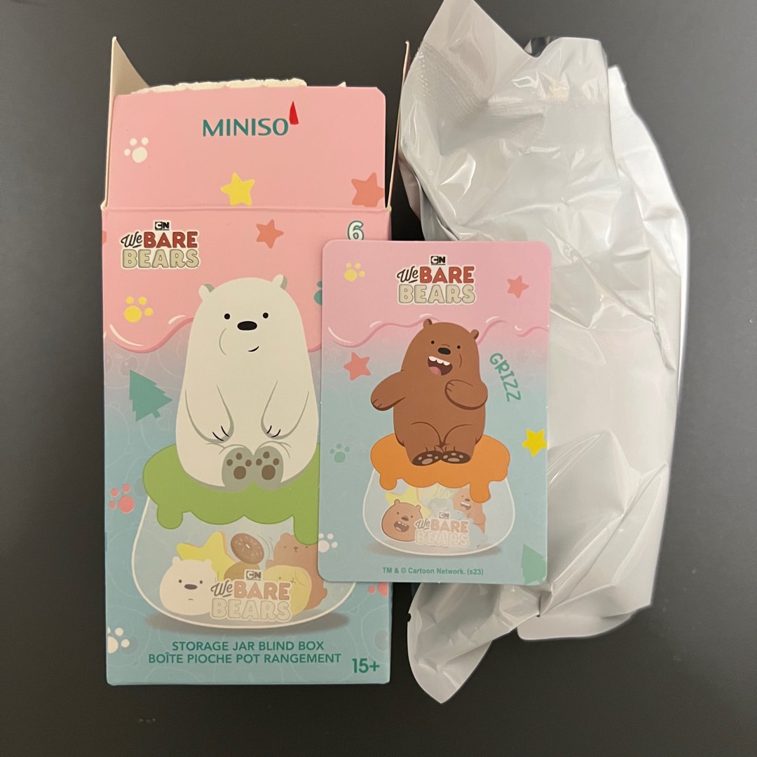 Miniso We Bare Bear Storage Jar Blind Box, Hobbies & Toys, Toys & Games ...