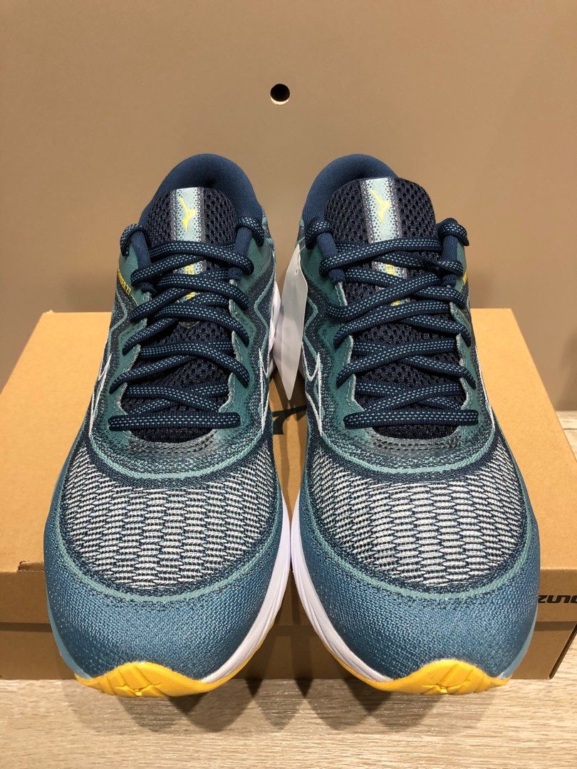 新貨Mizuno Men Wave Rider 27 SSW Blue 男裝 路跑鞋 跑步鞋, 男裝, 鞋, 波鞋 - Carousell