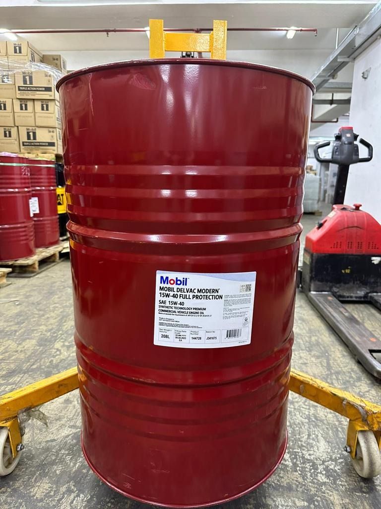Mobil Delvac 15W40 , CK-4 / CJ 4 , 208L, 汽車配件, 改裝、內外零件 - Carousell