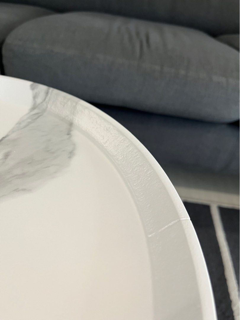 Modern Luxe Marble-splash Wooden Coffee/Side Table , Furniture & Home ...