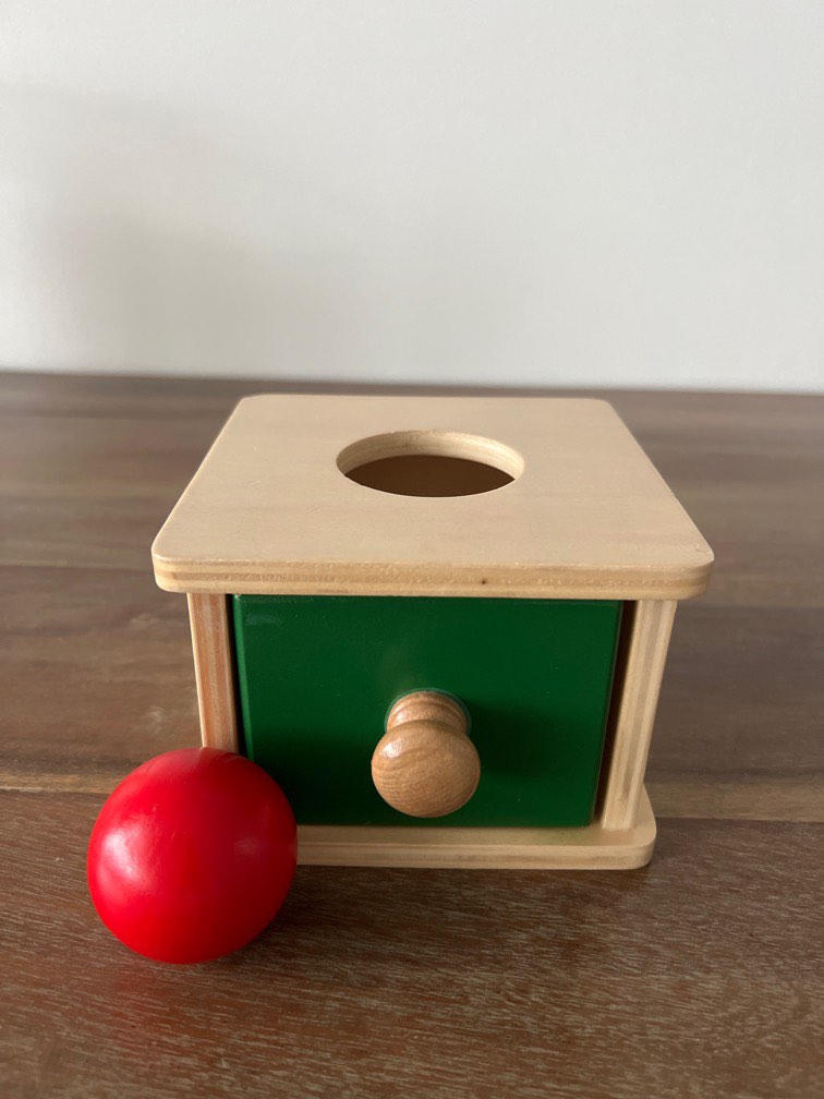 Montessori Ball and Drawer (object permanence box), Babies & Kids ...