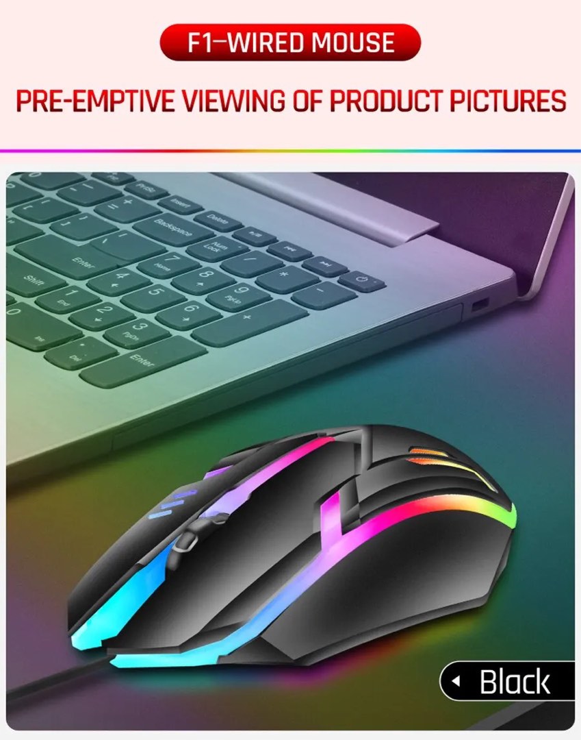 Mouse with automatic lights, Computers & Tech, Parts & Accessories ...