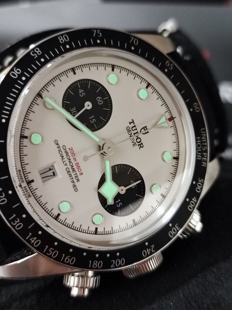 MSKL JOHAN TUDOR M79360N Black Bay Chronograph Panda Like New Men Watch ...