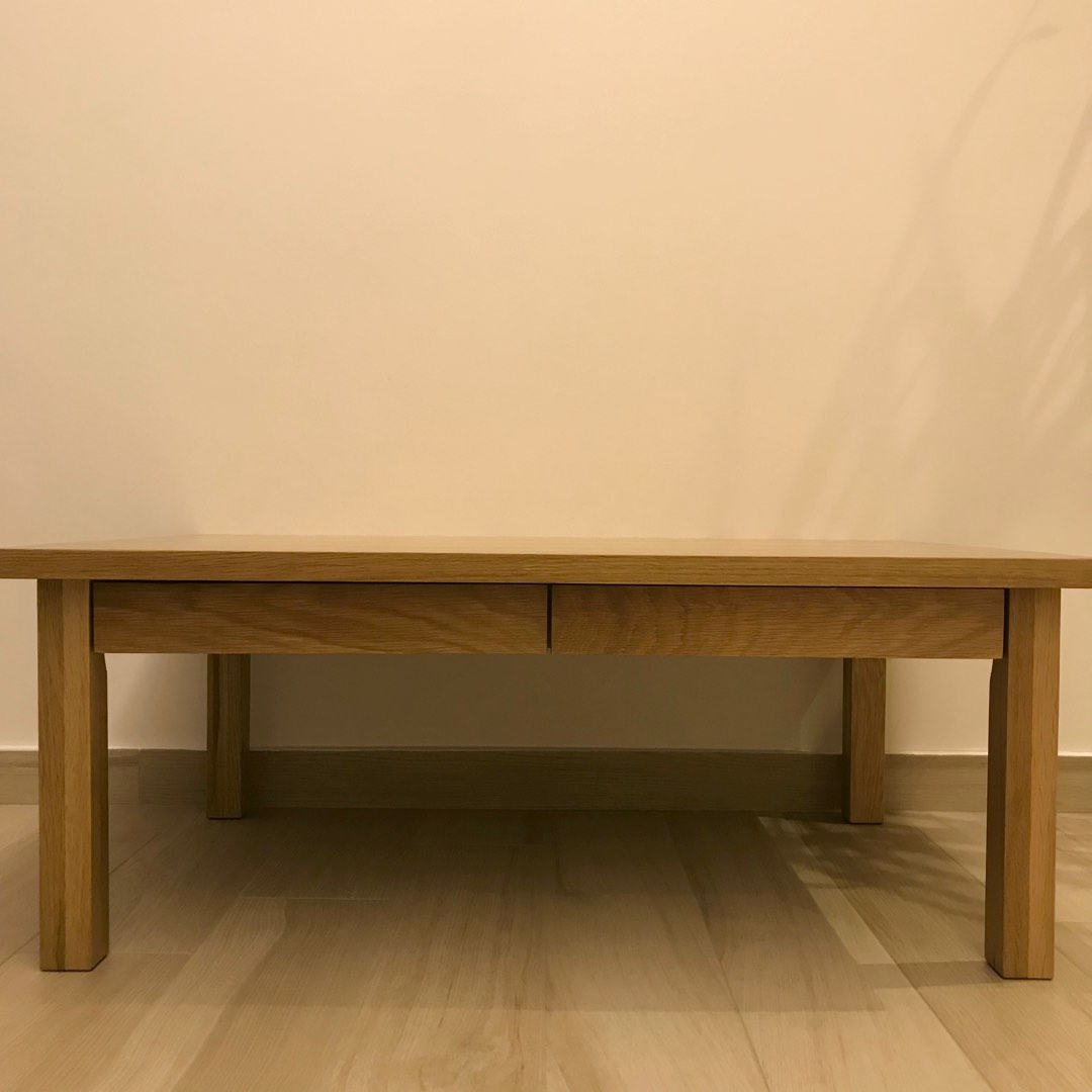 Muji Natural Wooden Low Table, Furniture & Home Living, Furniture ...