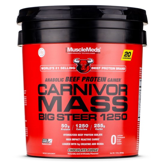 MuscleMeds Carnivor Mass Anabolic Beef Protein Gainer 15 Pounds expire ...