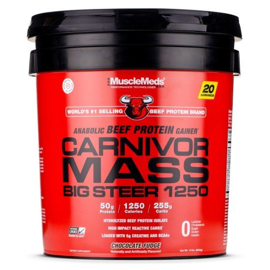MuscleMeds Carnivor Mass Anabolic Beef Protein Gainer 15 Pounds expire ...
