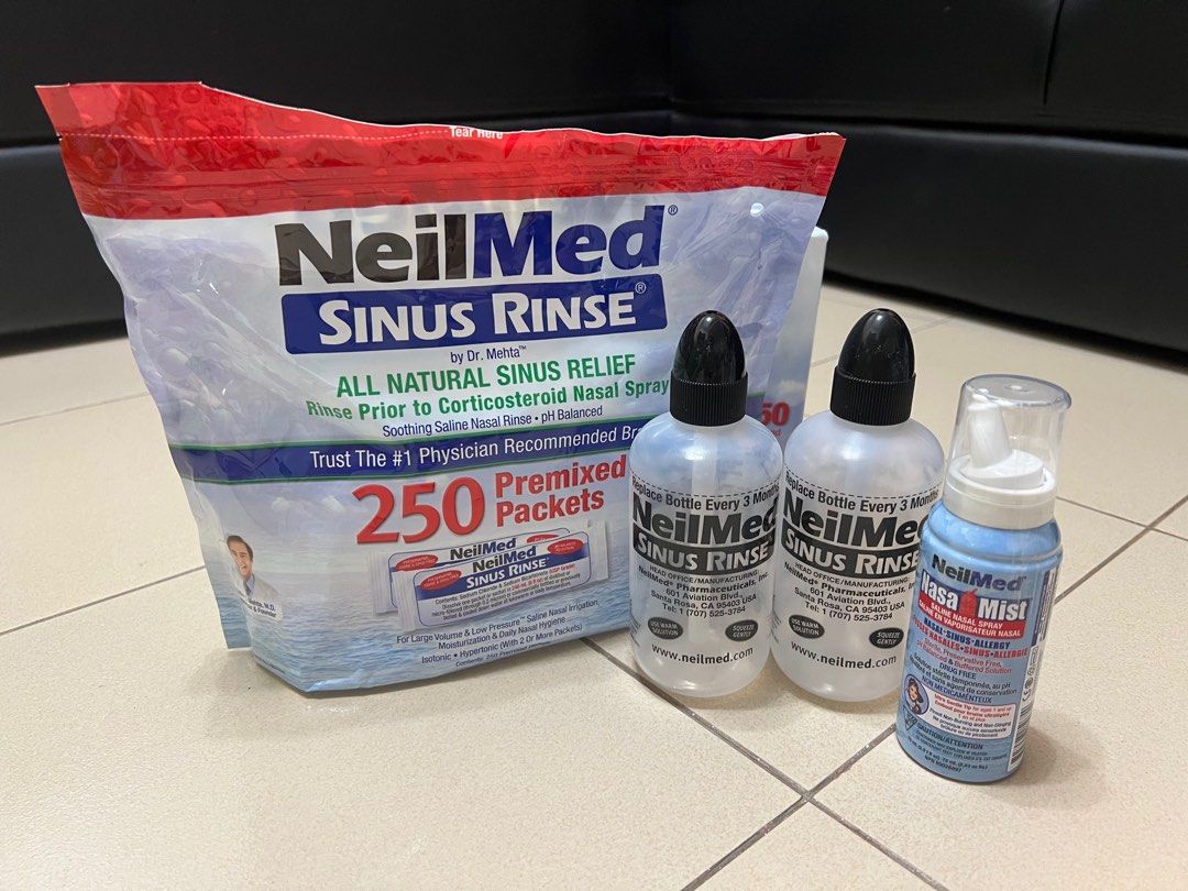 NEILMED Sinus Rinse Nasal Spray, Health & Nutrition, Medical Supplies ...